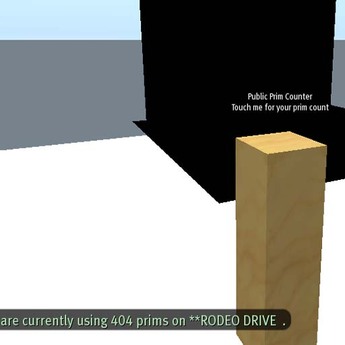 Second Life Marketplace - Prim count FP script