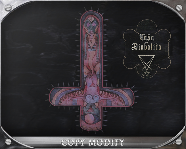 Second Life Marketplace - Sigil Cross wall decor