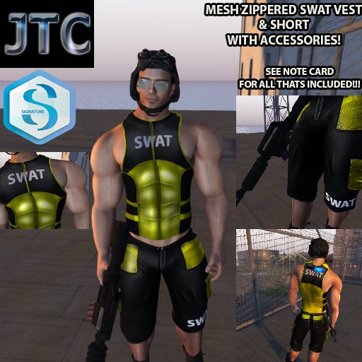 Second Life Marketplace - JTC OUTFIT SWAT EMERGENCY YELLOW/BLACK-SIG ...