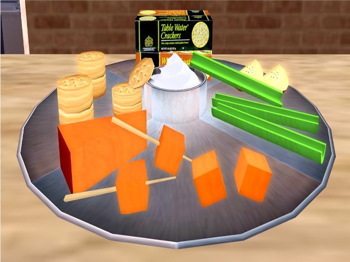 Second Life Marketplace - ::CUPPA:: Cheese, Veggie, & Fruit Appetizer ...