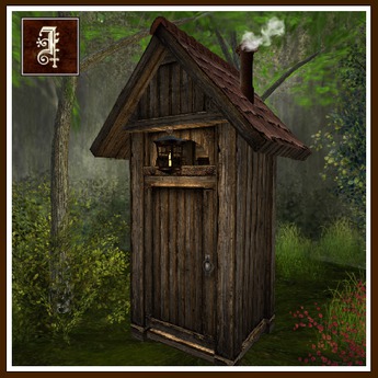 Second Life Marketplace - *IOLAIR* Medieval Outhouse "smallest room" Box