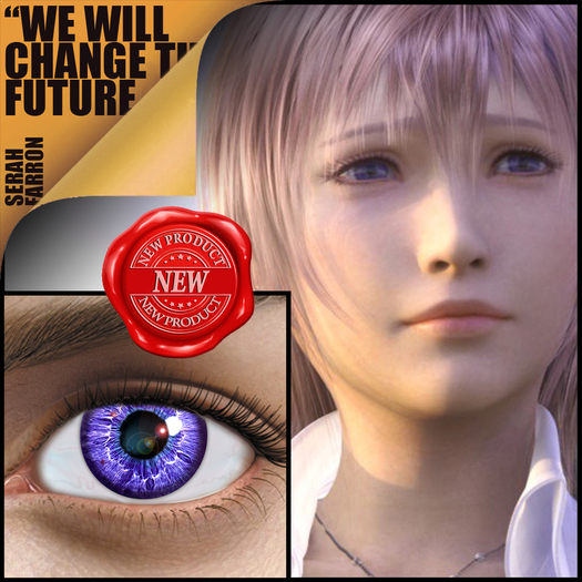 Second Life Marketplace - Eyes Serah Farron - Final Fantasy - violet ...