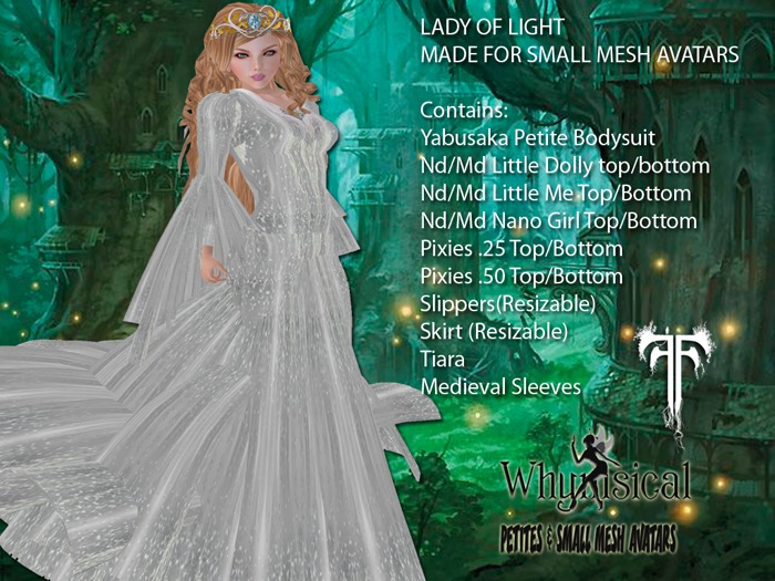 Second Life Marketplace - Lady Of Light Small Mesh Avatars