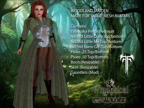 Second Life Marketplace - Woodland Maiden Small Mesh Avatars