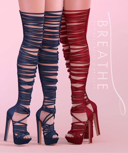 Second Life Marketplace - BREATHE]-Robyn Heels-Pack Five-(for Slink ...