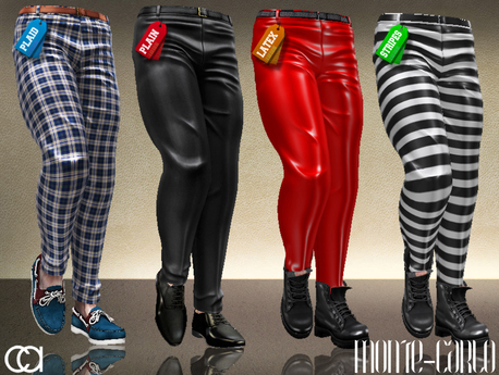Second Life Marketplace - CA SIGNATURE SLINK TMP MONTE CARLO PANTS STRIPES