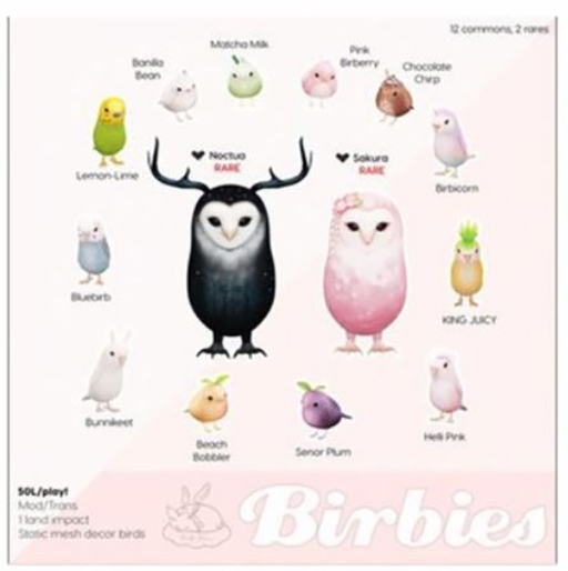 Second Life Marketplace - +Half-Deer+ Birbies - Senor Plum