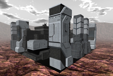 Second Life Marketplace - *NRG* SciFi Structure Set - SciFi Buildings ...