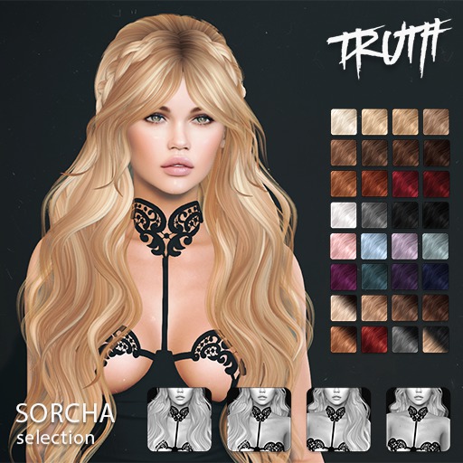 Second Life Marketplace Truth Sorcha Selection Fitted Mesh Hair