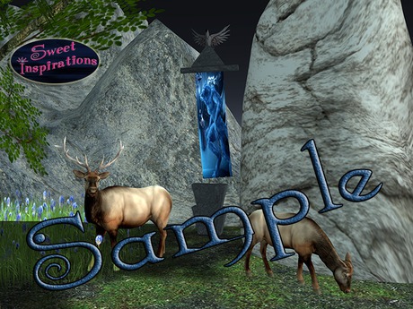 Second Life Marketplace - Modifyable Vertical Banner w/ Phoenix (Mesh)