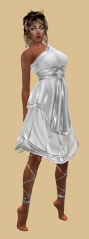 Second Life Marketplace - *Goddess* Artemis Toga Costume in Silver ...