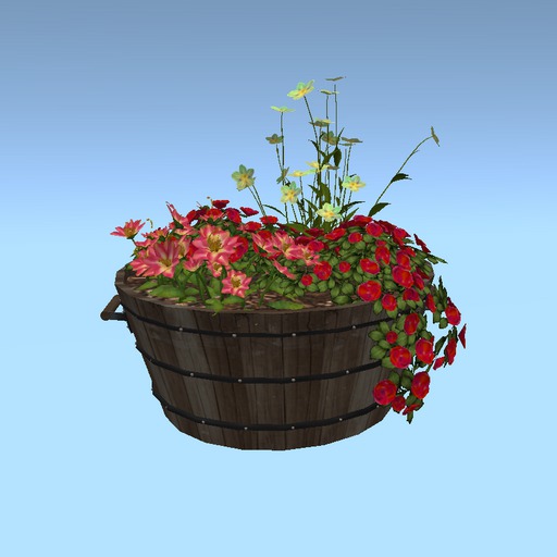 Second Life Marketplace - O's-Flower bin [brown]