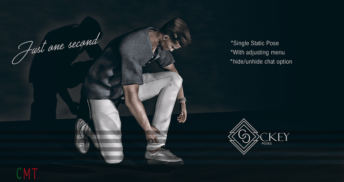 Second Life Marketplace - CKEY Poses - Just One Second (Single Male Pose)