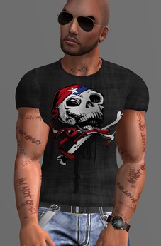 Second Life Marketplace - DD Skull Col. T-shirt for Signature