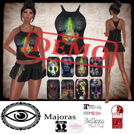 Second Life Marketplace - Majoras Spectrum Outfit Demo