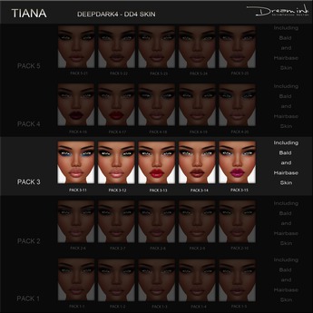 Second Life Marketplace - DREAM INK "Classic Skin TIANA Pack3" DD4 ...
