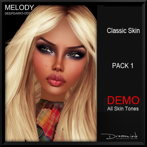 Second Life Marketplace - DEMO | DREAM INK "Classic Skin MELODY Pack1 ...
