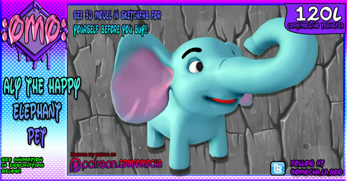 Second Life Marketplace - :OMO: Aly the Elephant