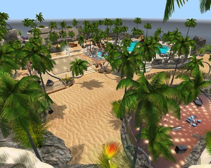 Second Life Marketplace - Top Beach Club * 3 iin 1 * Fully Equipped