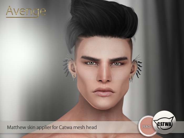 Second Life Marketplace - [Avenge] Matthew skin applier for Catwa - peach