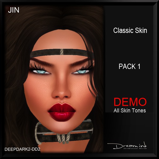 Second Life Marketplace - DEMO | DREAM INK "Classic Skin JIN Pack1" All ...