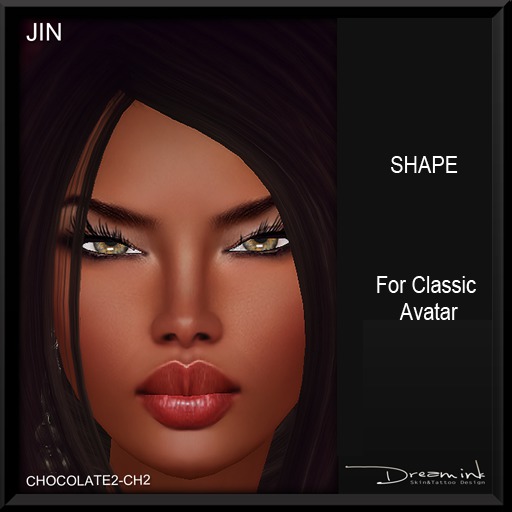 Second Life Marketplace - DREAM INK "Classic Skin JIN Shape"