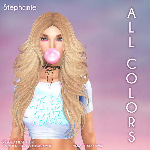Second Life Marketplace - /Wasabi Pills/ Stephanie Mesh Hair - All colors