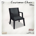 Second Life Marketplace - [V/W] Customer Chair Blue - 1 LI armchair ...