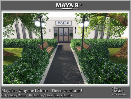 Second Life Marketplace - Maya's - Vanguard Store - THREE VERSIONS