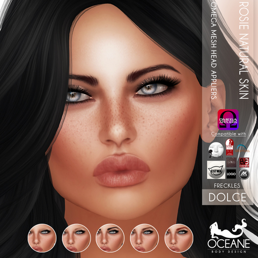 Second Life Marketplace - Limited Skin: Oceane - Rosie skin Dolce ...