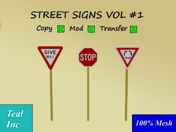 Second Life Marketplace - Street signs vol 1