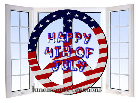 Second Life Marketplace - Happy 4th of July Rotating Peace Sign