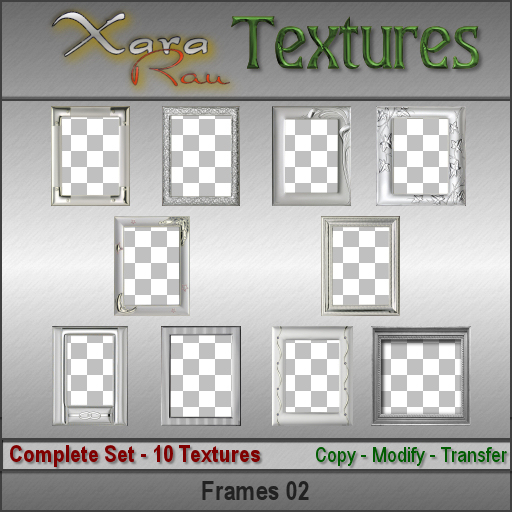 Second Life Marketplace - XR Textures - Frames 02 by Xara Rau