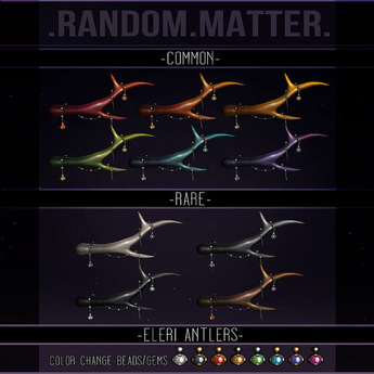 Second Life Marketplace - .random.Matter. - Eleri Antlers - Orange