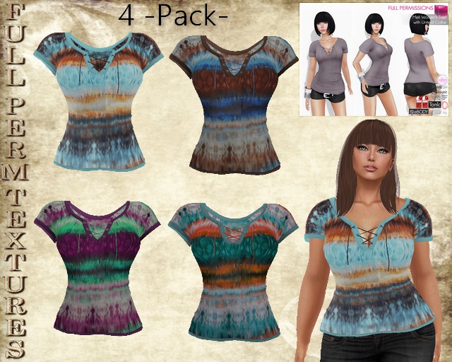 Second Life Marketplace - Full Perm Textures 4 Pack TX2MI 4Pack Women's ...