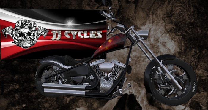 Second Life Marketplace - JJ CYCLES ~ Street Beast FUll Perm Kit