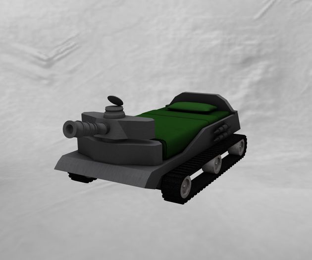 Second Life Marketplace - Kids Military Tank Bed (green)