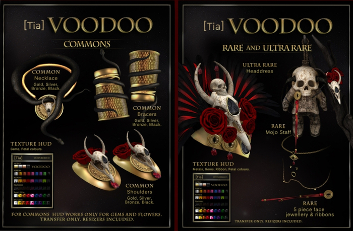 Second Life Marketplace - [Tia] Voodoo - COMMON - Shoulders - SILVER ...