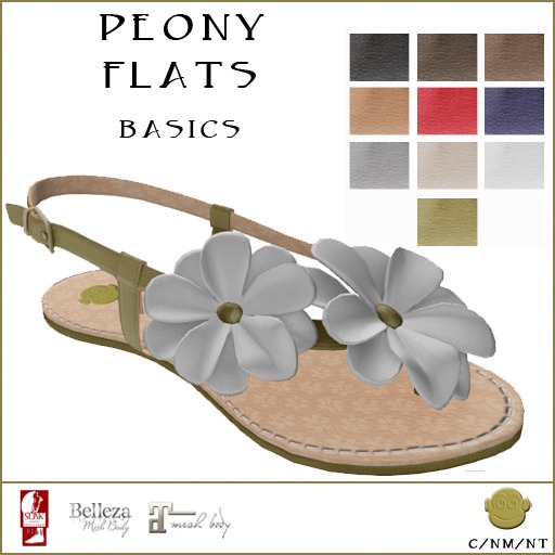 Second Life Marketplace - BM Peony Flats Basics