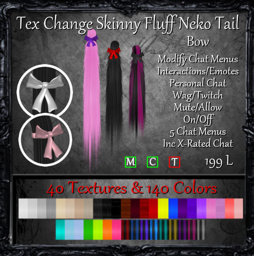 Second Life Marketplace - Psychotic Neko Skinny Fluff Texture Change ...