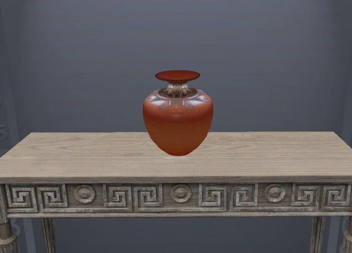 Second Life Marketplace - burnt orange native urn
