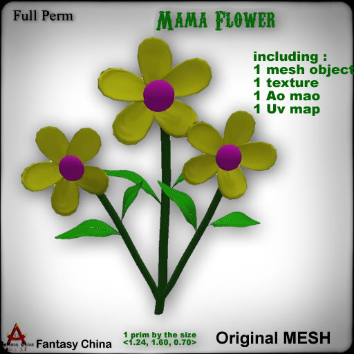 Second Life Marketplace - FC- Full Perm Mesh Mama Flower
