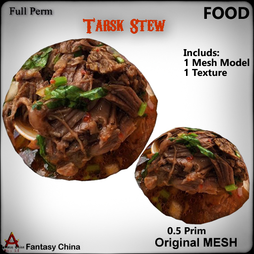 Second Life Marketplace - stew - Full Perm Mesh Tarsk Stew - food