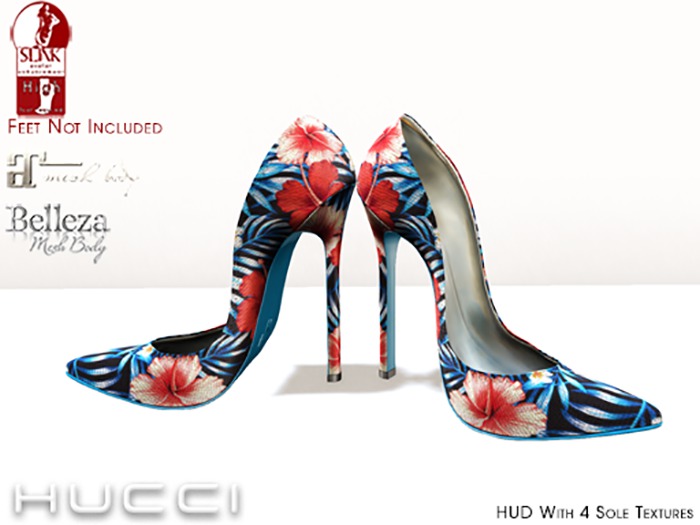 Second Life Marketplace - ::HH:: Hucci Jacmel Pump - DarkFloral