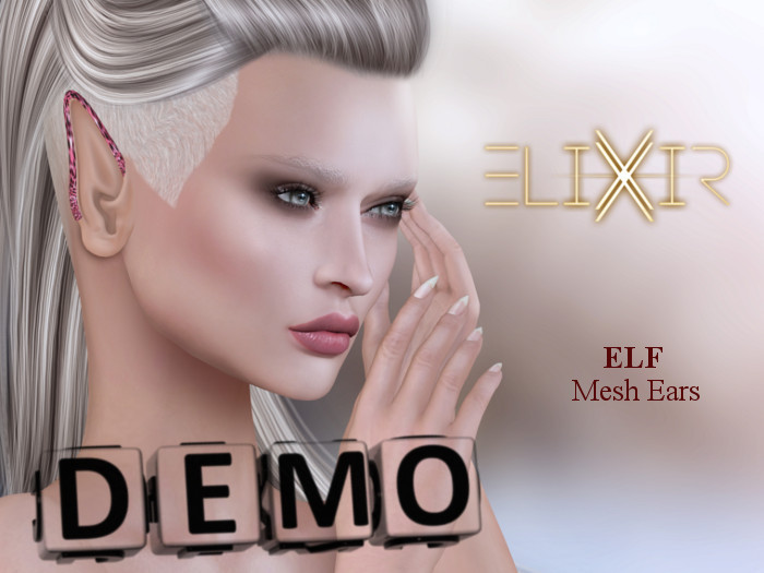 Second Life Marketplace - ..ELIXIR.. Elf Ears DEMO [Basic Ears] wear me