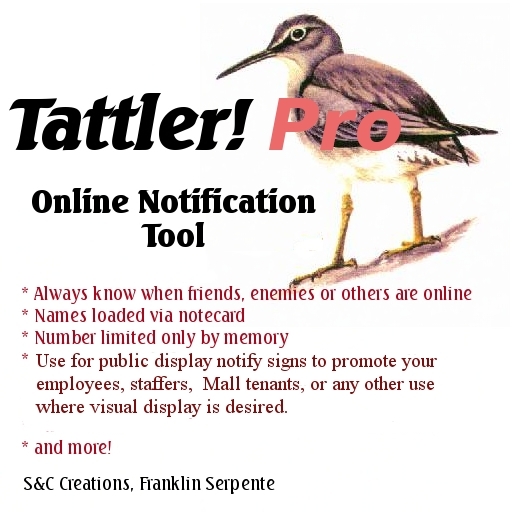 Second Life Marketplace - Tattler Pro
