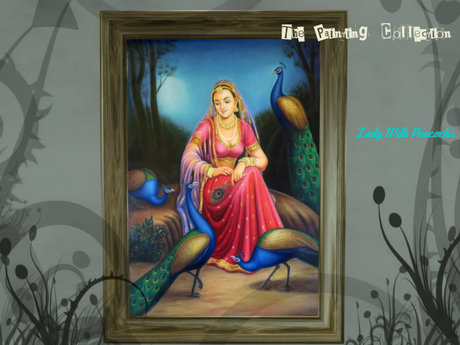 Second Life Marketplace - [Good Fairy] - Lady with Peacocks {Painting}