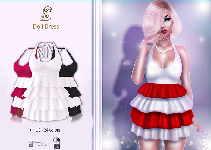 Second Life Marketplace - `LISAN` Doll Dress ♡ Maitreya ♡ SLink