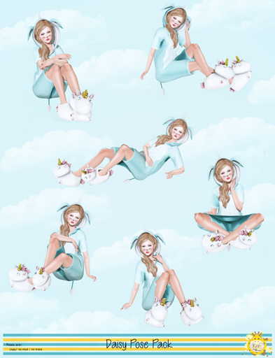 Second Life Marketplace - Kirin Poses - Daisy Pose Pack (Wear me!)
