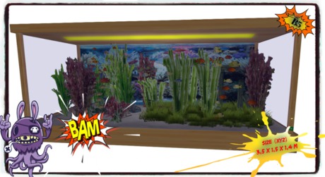 Second Life Marketplace - Mesh Aquarium Fish Tank - Particel - 8 Li ...
